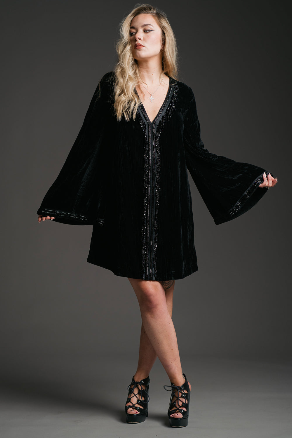Cosmic Love Beaded Shift Dress | Little Lies