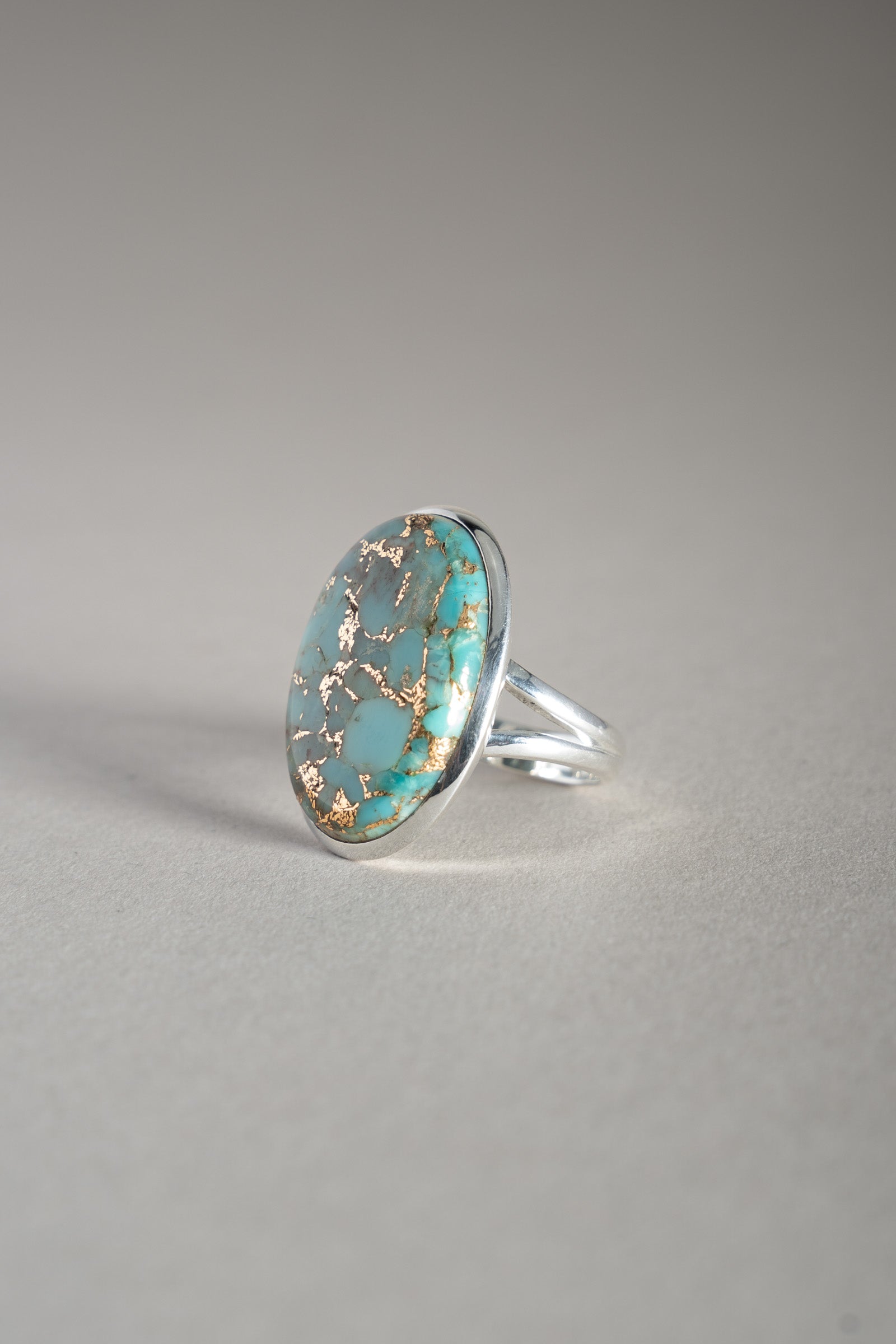 Sterling Silver Turquoise Stone Ring | Rock n Roll Style | Little Lies