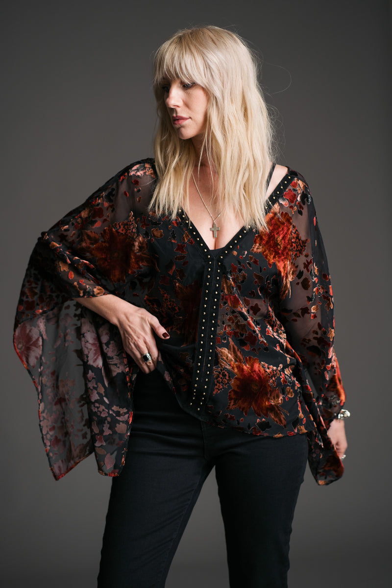 Rooms on Fire Devore Bohemian Top | Little Lies