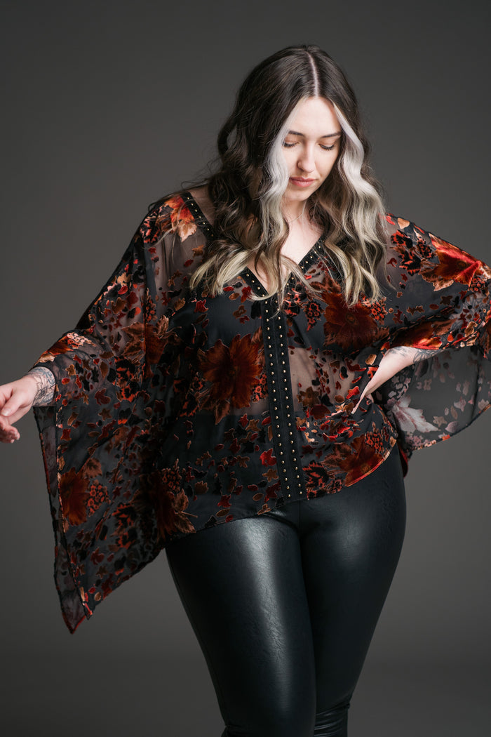 Rooms on Fire Devore Bohemian Top | Little Lies